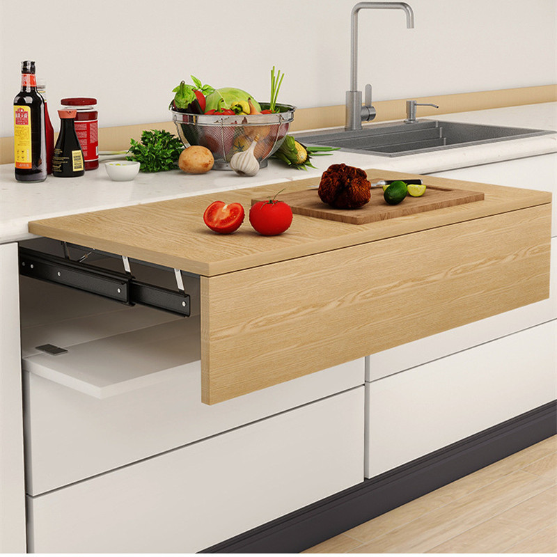 Jual Extend The Rising Table Slide Rail Pull The Desktop Track Dining ...