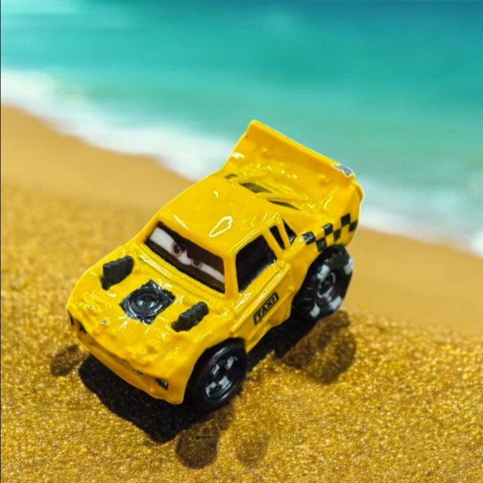 Jual Custom Fishtail as Taxi Mini Racers Disney Cars Loose FPR88 ...