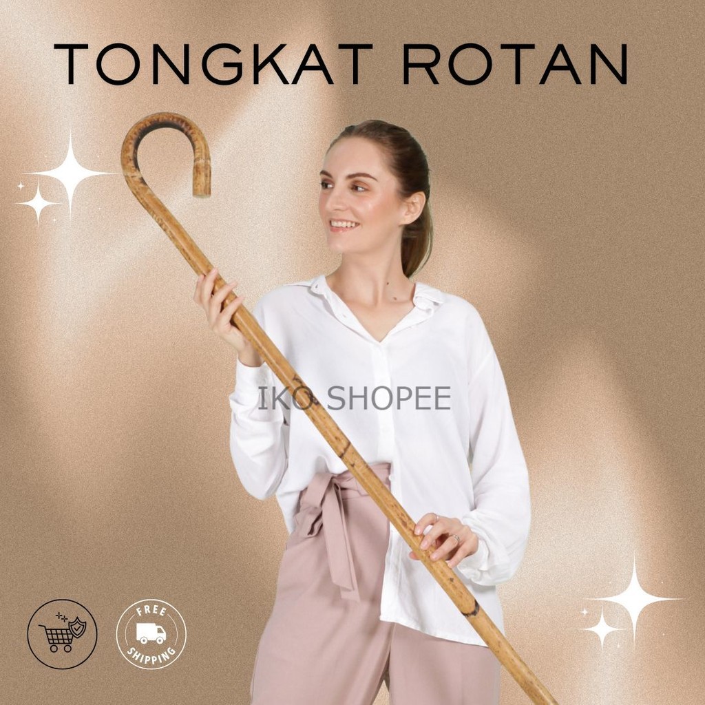 Jual Tongkat Teken Orang Tua Rotan Serbaguna – Pegangan Ergonomis, Kuat ...