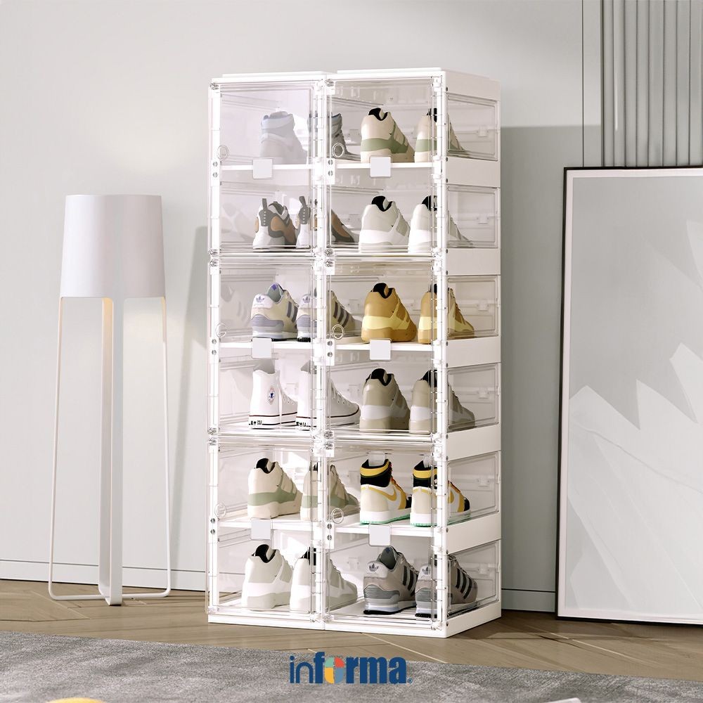 Jual Informa Brooklyn Rak Sepatu 6 Tingkat - Putih Shoe Rack Organizer ...