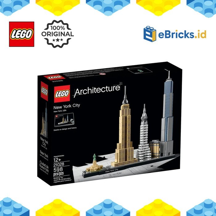 Jual Lego Architecture 21028 New York City (Dus Cacat Minor) | Shopee ...