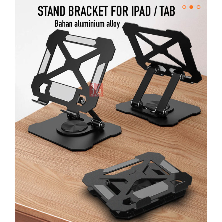 Jual Universal Stand Bracket Tablet Ipad Bahan Aluminium Alloy Dudukan ...