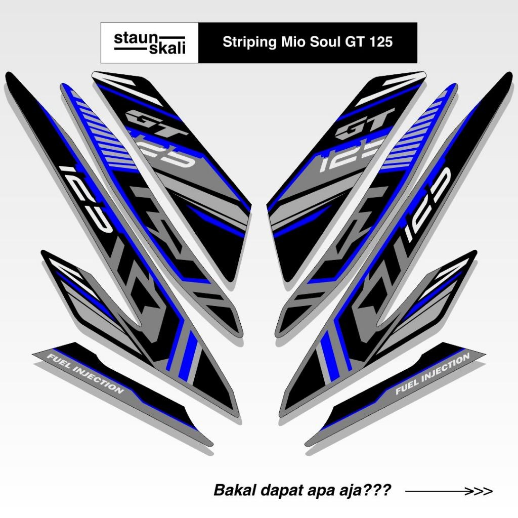 Jual Striping Mio All New Soul GT 125 Variasi (23) Original Ori Api ...