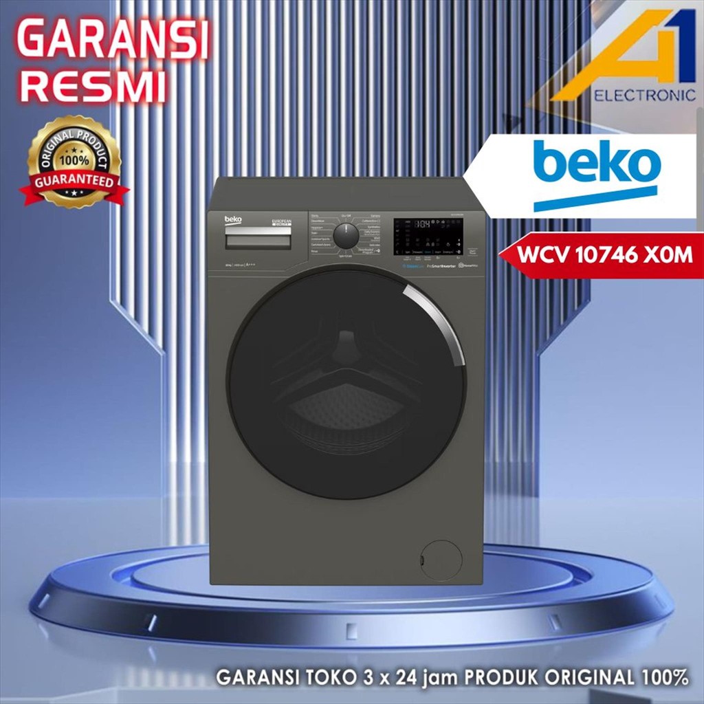 Jual Mesin Cuci BEKO WCV-10746X0M / WCV10746X0M FRONT LOADING EROPA ...