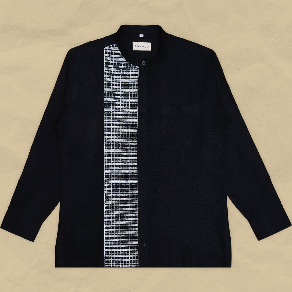 Jual Hitse - Bonolo Kemeja Tenun Lengan Panjang | Shopee Indonesia