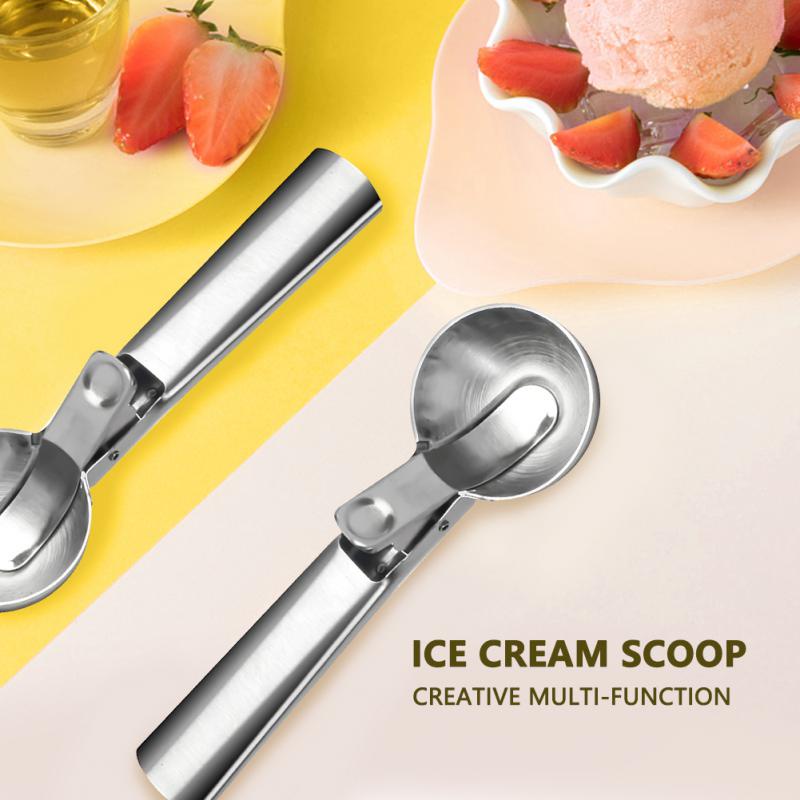 Jual Sendok Es Krim Bulat Scoop Ice Cream Buah Stainless Steel | Shopee ...