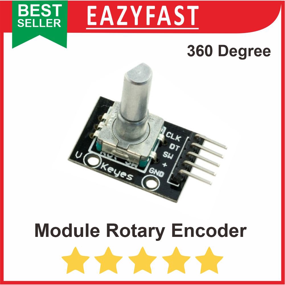 Jual Rotary Encoder Module Modul Arduino Potensio Klik No Limit 360 ...
