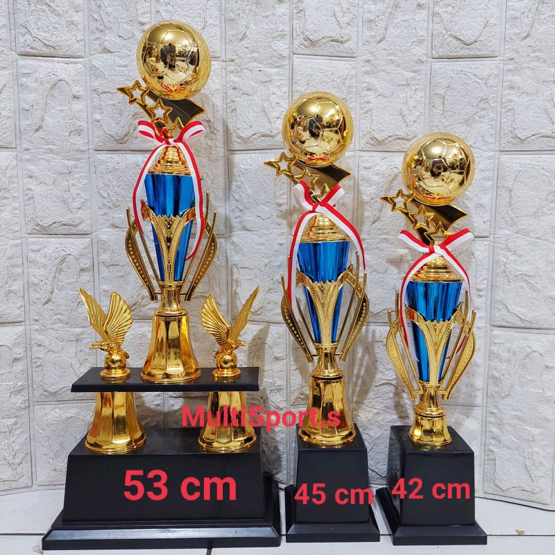 Jual PIALA TROPHY BOLA 1 SET KAKI 2 DAN KAKI 1 | Shopee Indonesia