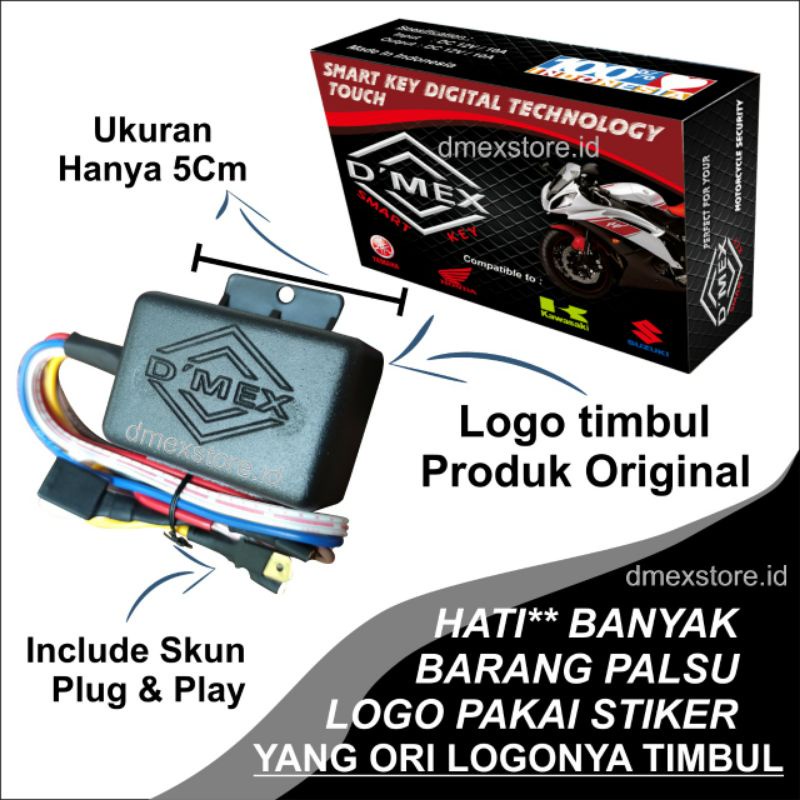 Jual SMARTKEY DIGITAL PENGAMAN MOTOR DENGAN SENSOR DIGITAL ALARM SYSTEM BUKAN BAUT | Shopee ...