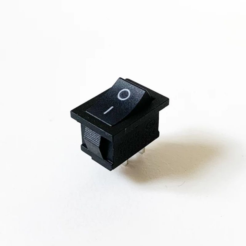 Jual Saklar On Off Kecil 2 Pin/Kaki Rocker Switch karaoke Hitam ...
