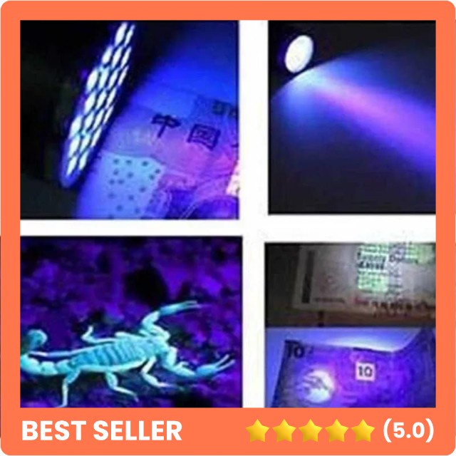 Jual 𝑾𝑨𝑳𝑼𝑯 𝑺𝑯𝑶𝑷 TaffLED Senter LED Mini Ultraviolet UV 400nm 9 LED-UV ...
