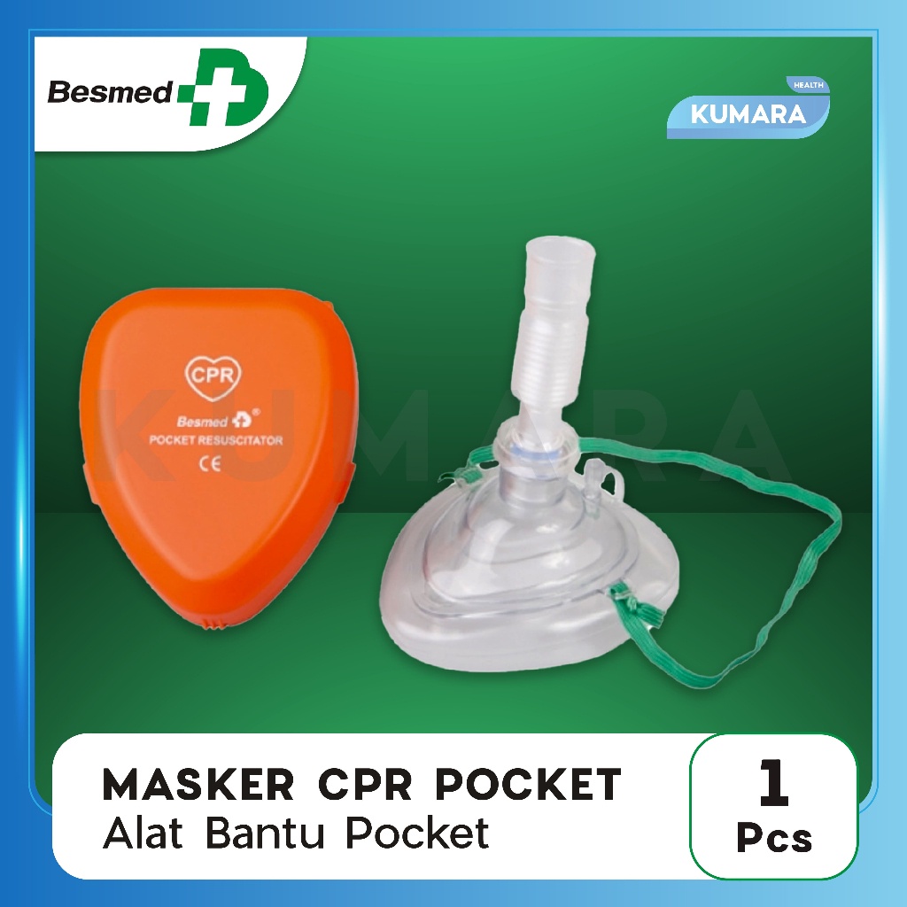 Jual BESMED - CPR Pocket With Tubing / Masker CPR | Shopee Indonesia