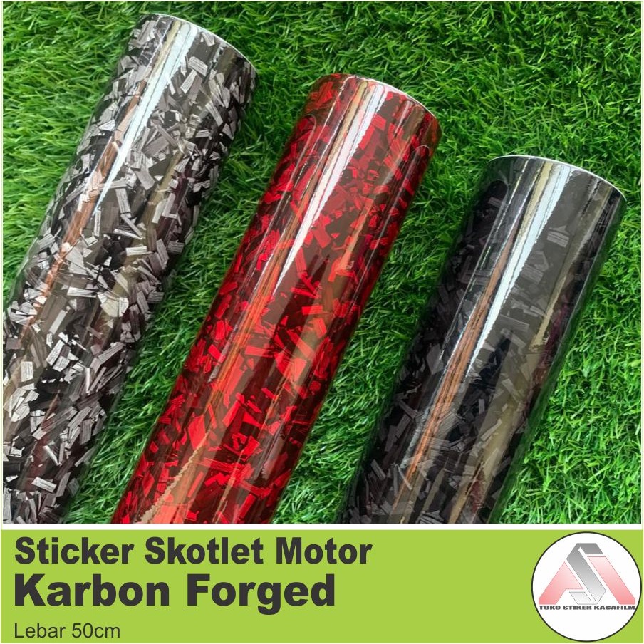 Jual Sticker Scotlite Carbon Forged Stiker Skotlet Motor Karbon Forged ...