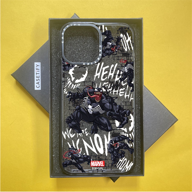 Jual CASETiFY X Spider Man Venom Magnetic suction Black Edge Clear ...