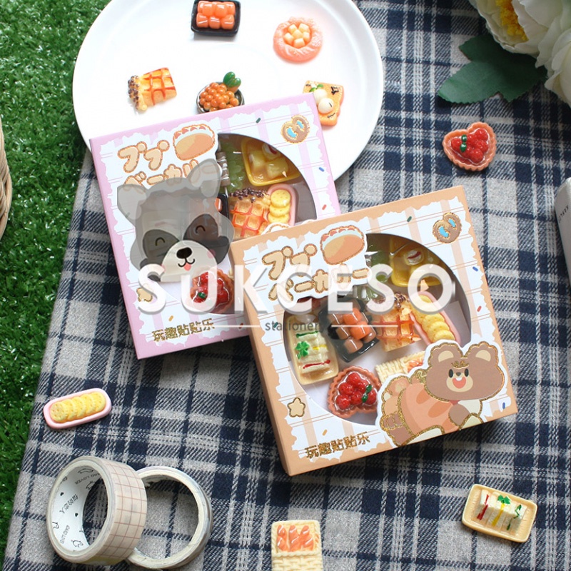 Jual Bubu Bakery Season 1 3D Miniature Food Stickers / Stiker 3D Timbul ...