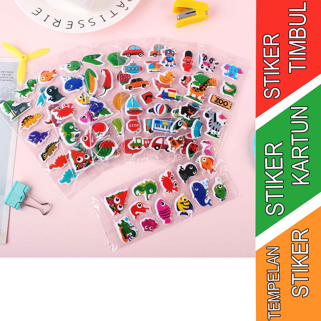 Jual Stiker Tempel - Stiker Timbul - Stiker Kartun - 1pcs | Shopee ...