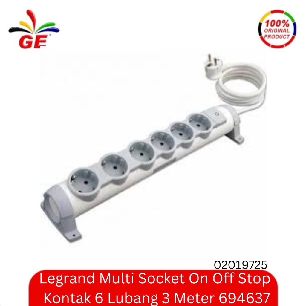 Jual Legrand Multi Socket Stop Kontak 6 Lubang 3 Meter 694637 ...