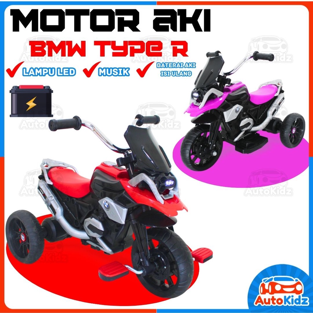 Jual Motor Aki Mainan Anak Tipe R Sepeda Gowes Roda 3 Toys | Shopee ...