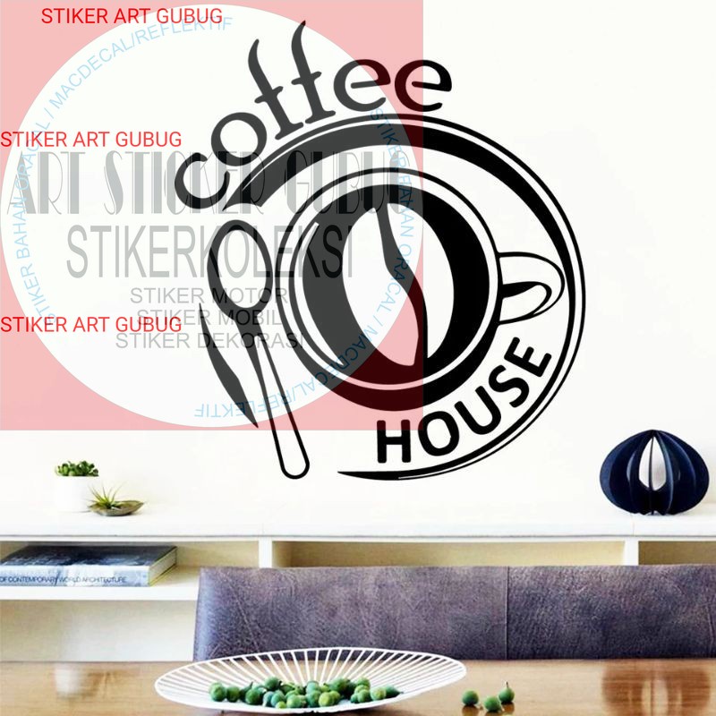 Jual STIKER DINDING KOPI COFFEE HOUSE SETIKER STICKER TEMBOK KACA ...