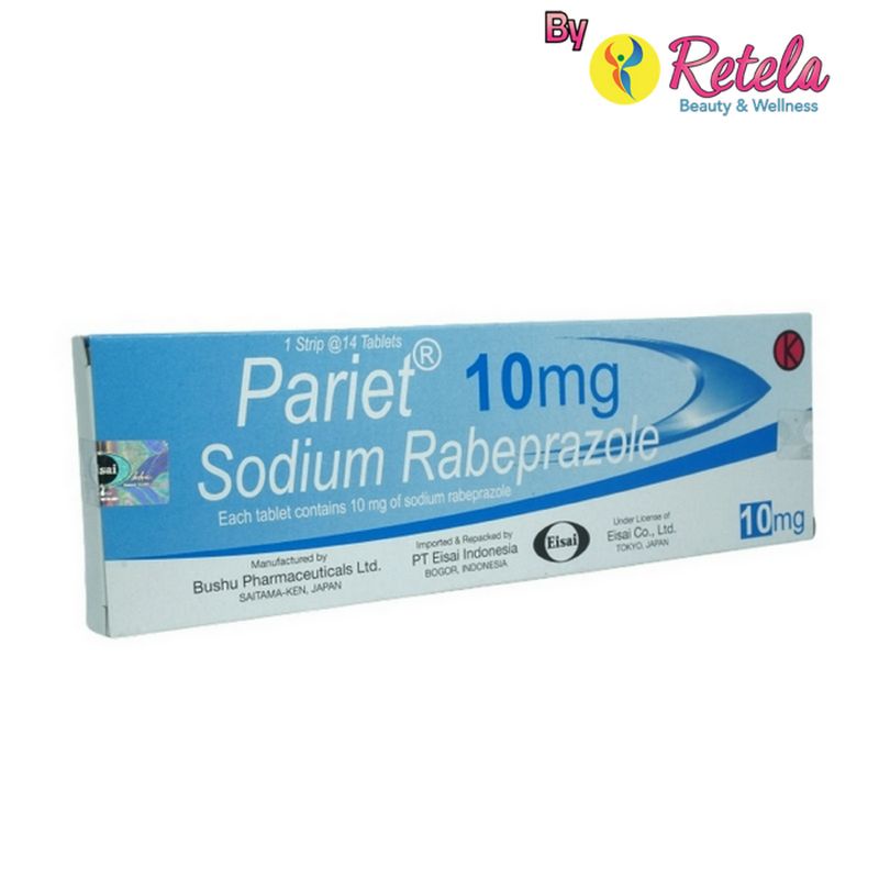 Jual PARIET 10MG 1 STRIP 14 TABLET ( NA RABEPRAZOLE 10 MG ) | Shopee Indonesia