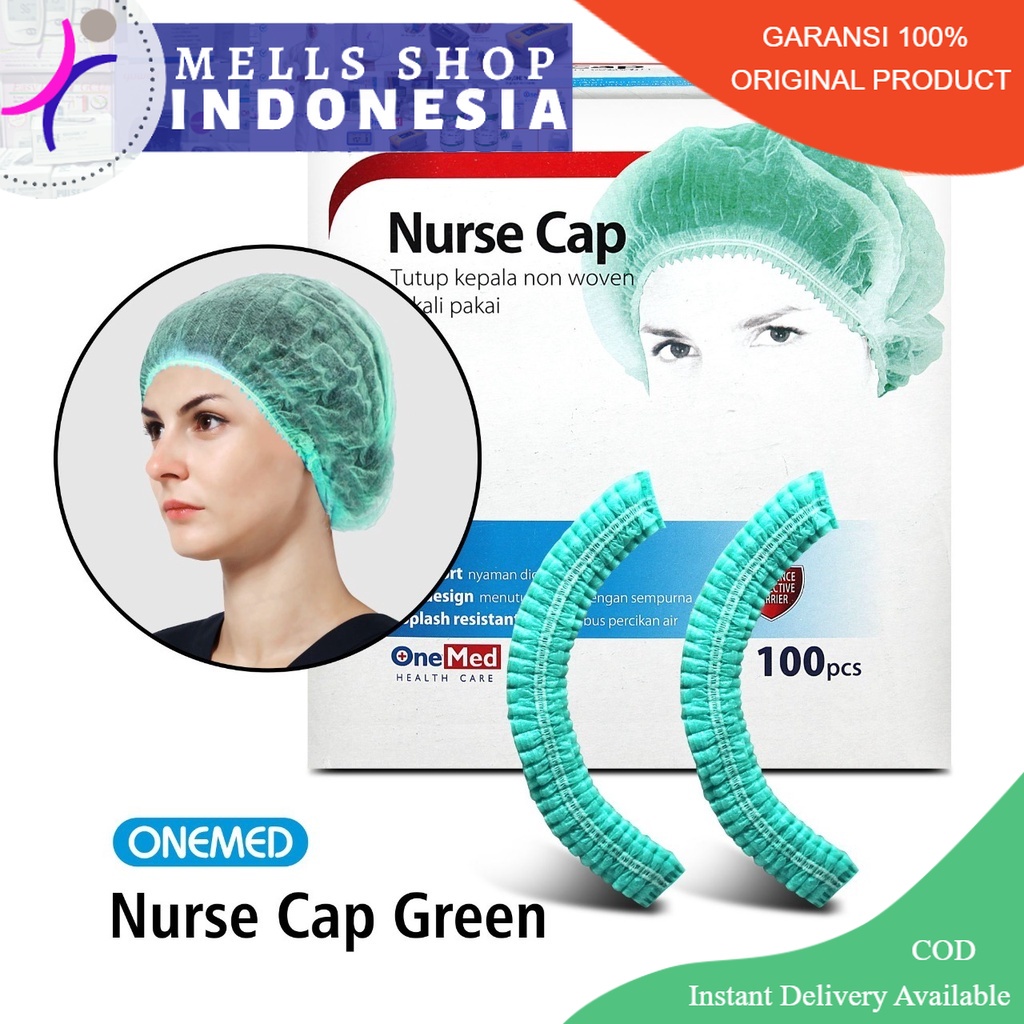 Jual Nurse Cap / Head Cap / Topi Operasi / Nurse Cap Medis / Penutup ...