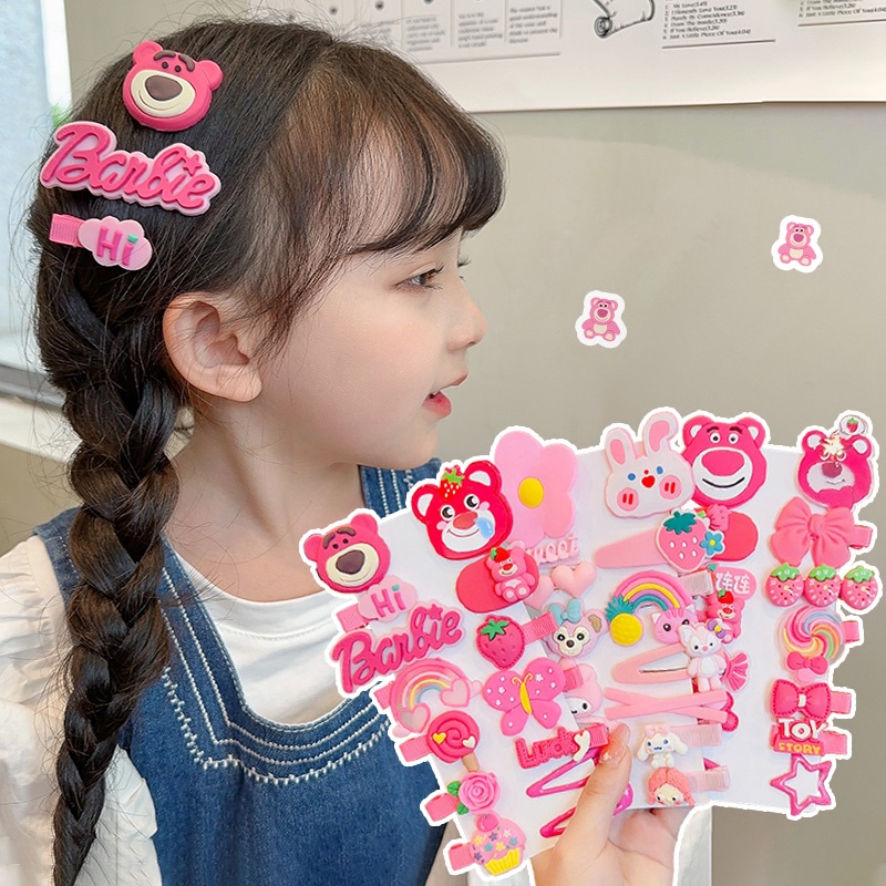 Jual COD 14 PCS Jepit Rambut Lotso / Set Jepit Rambut Anak 14 IN 1 ...