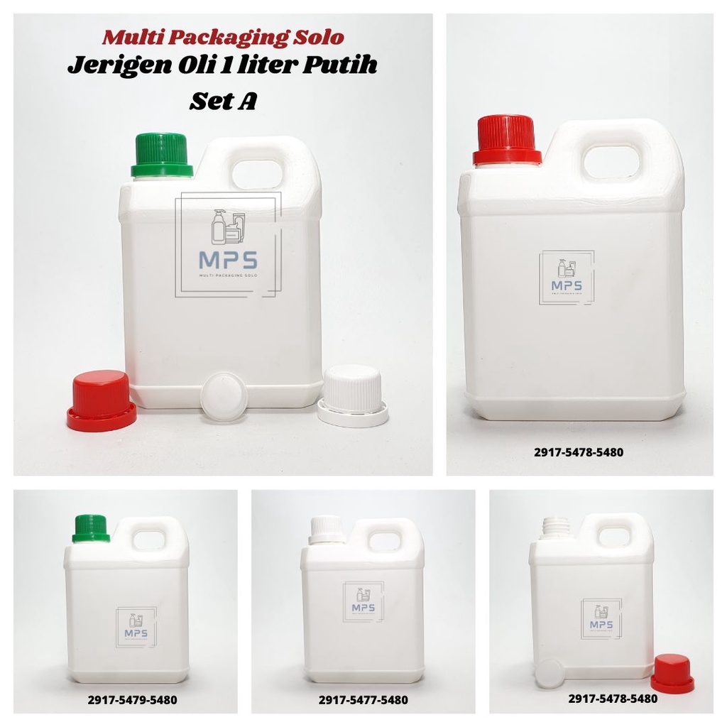 Jual Jerigen Oli 1 L Putih Hdpe Set Agro / Jerigen Hdpe / Jerigen ...
