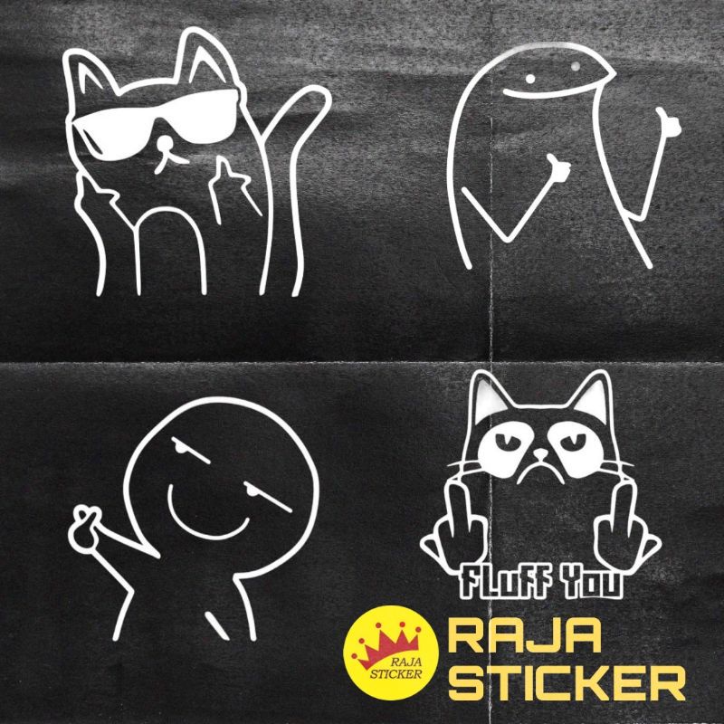 Jual Stiker cutting fucek stiker jari tengah | Shopee Indonesia