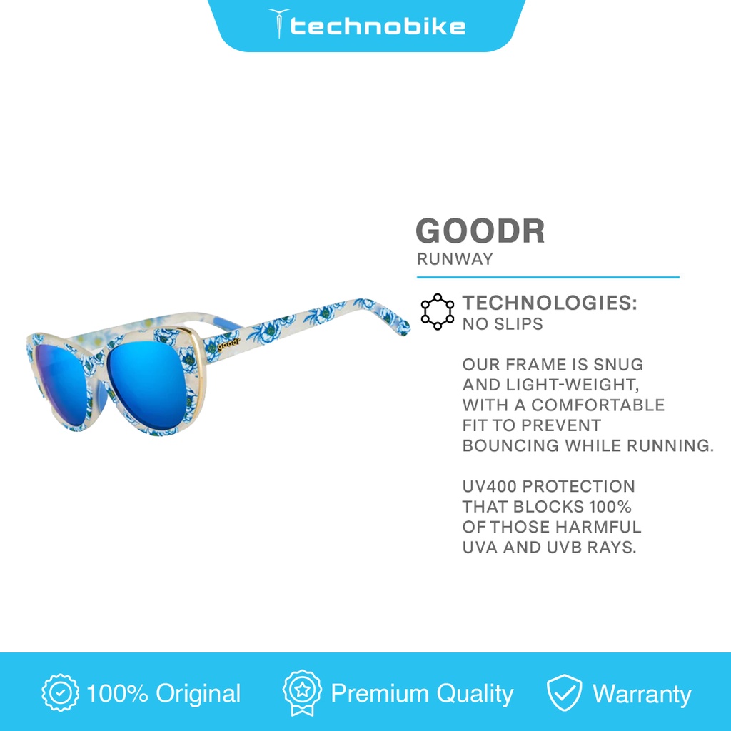 Jual Kacamata Sepeda Sunglasses Goodr Runway | Shopee Indonesia