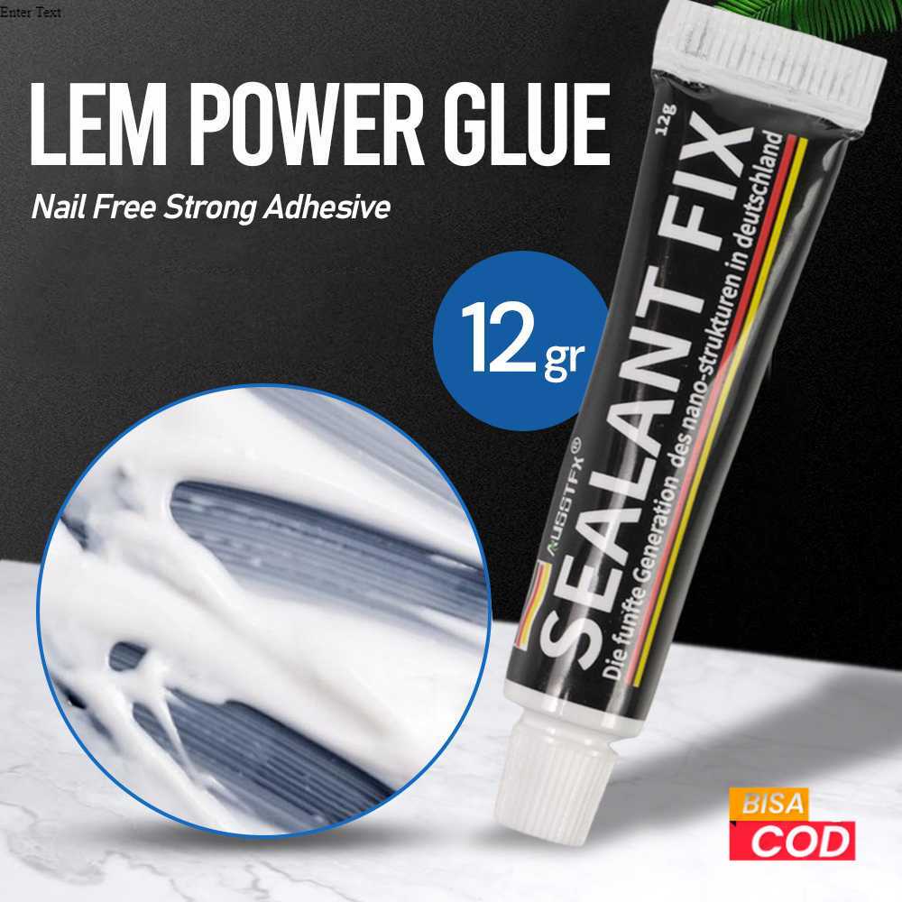 Jual SEALANT FIX Lem Besi Lem Power Glue Nail Free Strong Adhesive 12 ...