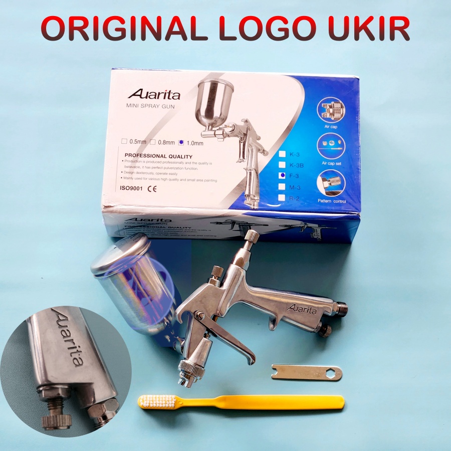 Jual RS21 Spray Gun Auarita F3 ORIGINAL F-3 Nozzle 1,0 - Nozzle 0,8 ...