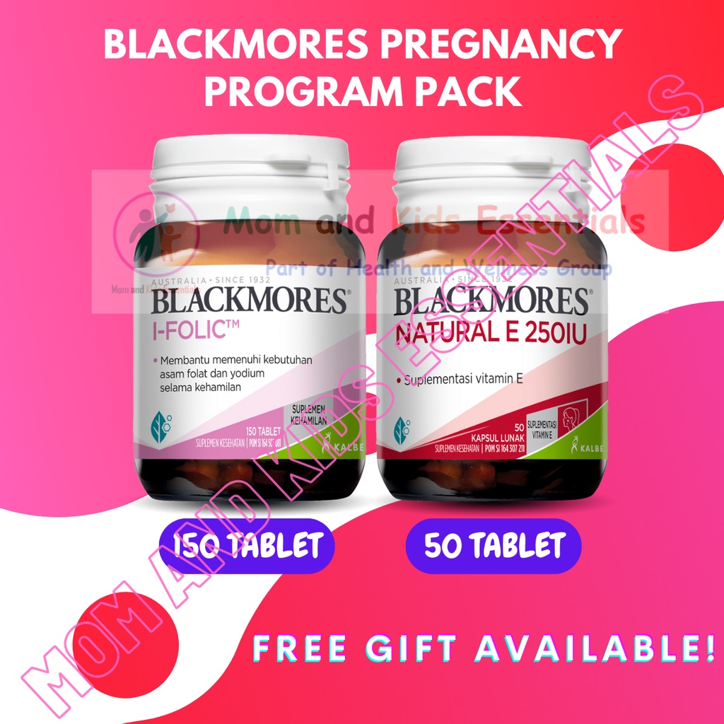 Jual PAKET PROMIL BLACKMORES I FOLIC 150 TABLET NATURAL E 250 IU 50 ...