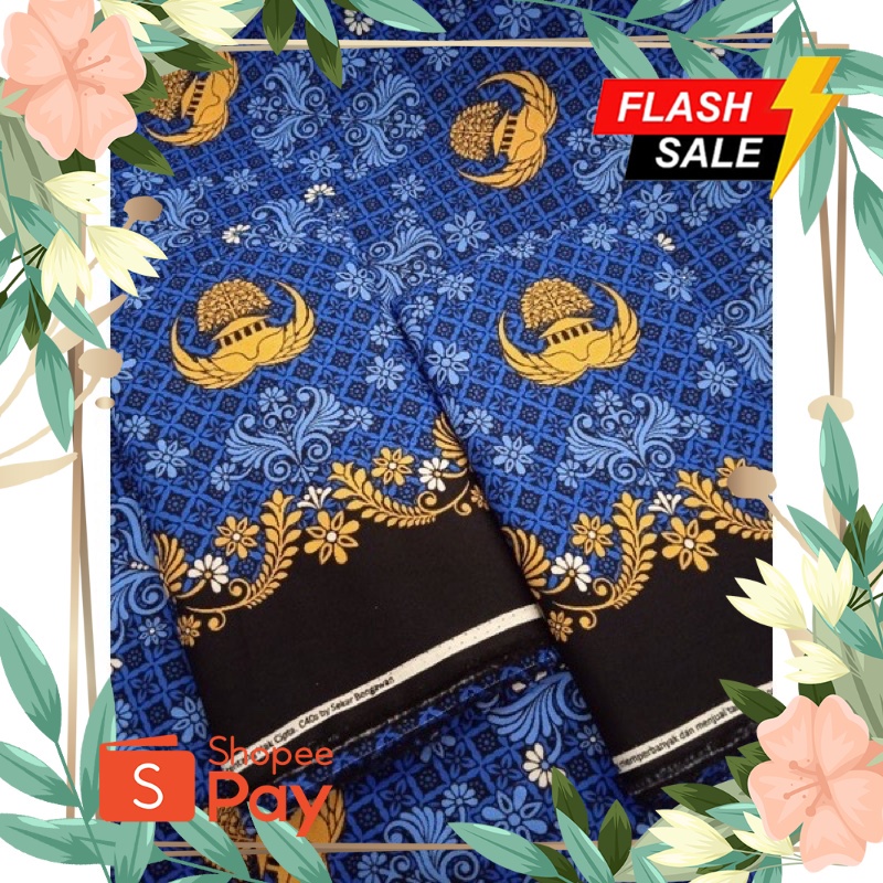 Jual SRAGAM HARI PAHLAWAN //KAIN RESMI KORPRI -KAIN BATIK PNS DOUBLE BORDER 50s 40s- KORPRI ...