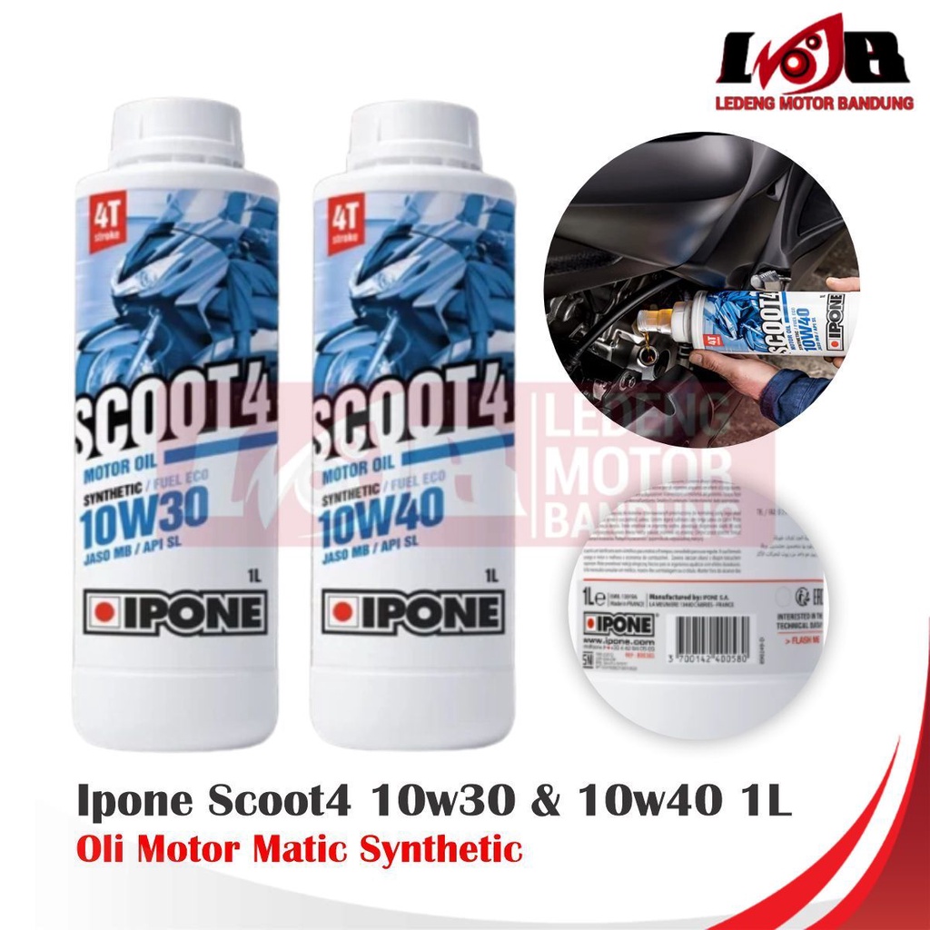 Jual Ipone Scoot 4 Synthetic Fuel Eco Motor Oil Scooter Matic Oli 1L ...