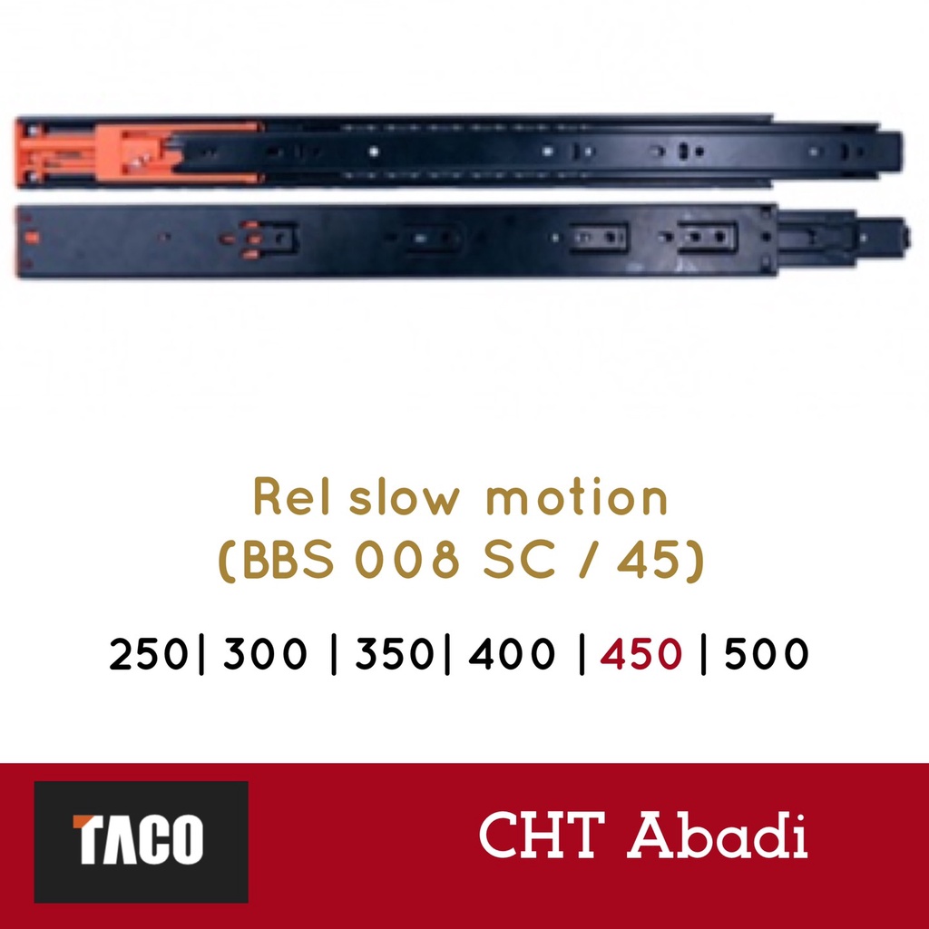 Jual TACO REL LACI SLOW MOTION / SOFT CLOSING BBS008SC-45/450mm ...