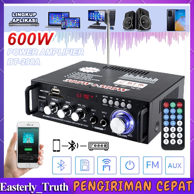Jual Amplifier BT-298A/BT-699D Bluetooth EQ Audio Amplifier Karaoke ...