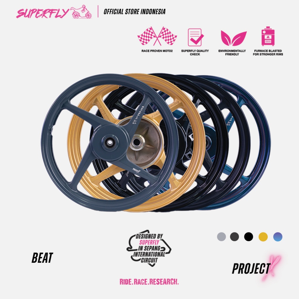 Jual VELG HONDA BEAT SUPERFLY PROJECT X | Shopee Indonesia