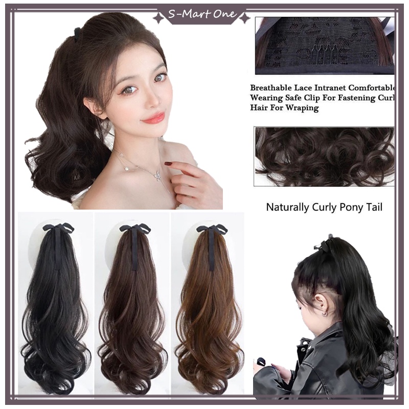 Jual Hair clip pony tail /ponitail kuncir ekor kuda korea curly tali ...