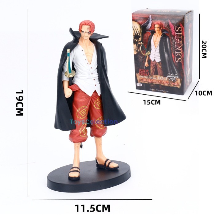 Jual MURAH- ACTION FIGURE ONE PIECE LUFFY GEAR 5 SUN GOD SHANKS RED ...
