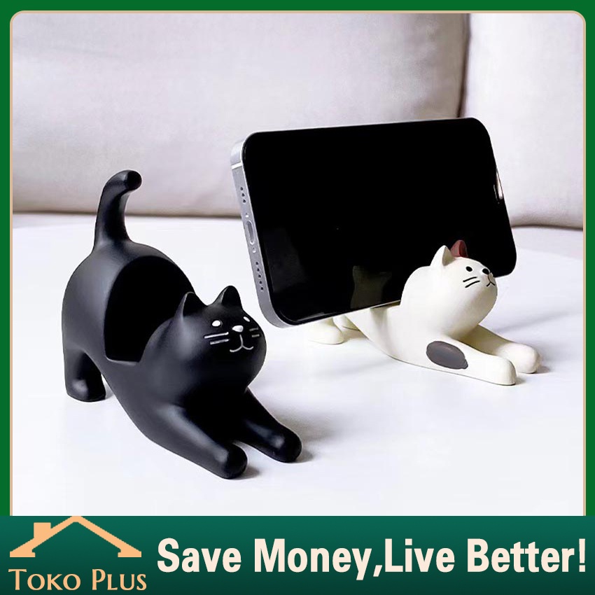 Jual Cat Phone Stand Holder Tempat Dudukan HP Kucing Lucu | Shopee ...