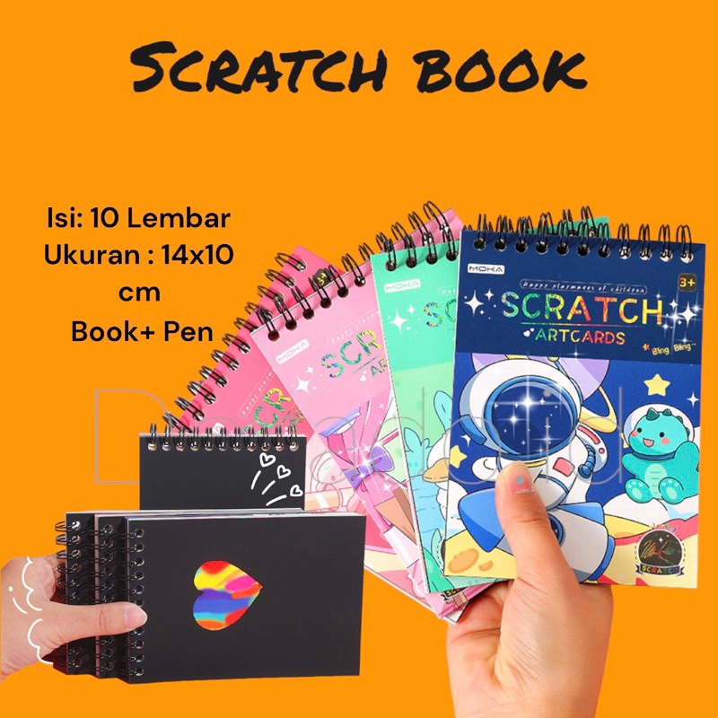 Jual Scratch Book Unik untuk Buku Menggambar KYUKA | Shopee Indonesia
