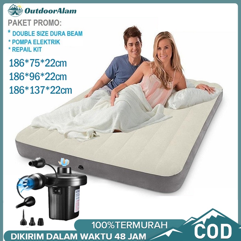 Jual Kasur Angin + Pompa /KASUR ANGIN HIGH QUALITY - INTEX DURA BEAM ...