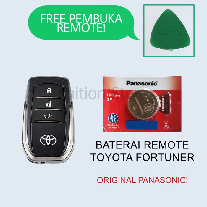 Jual Battery Remote Toyota Fortuner ORIGINAL PANASONIC | Shopee Indonesia