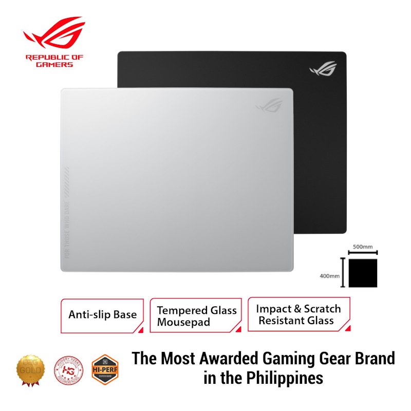 Jual ASUS The ROG Moonstone Ace L is a large gaming mouse pad made of ...
