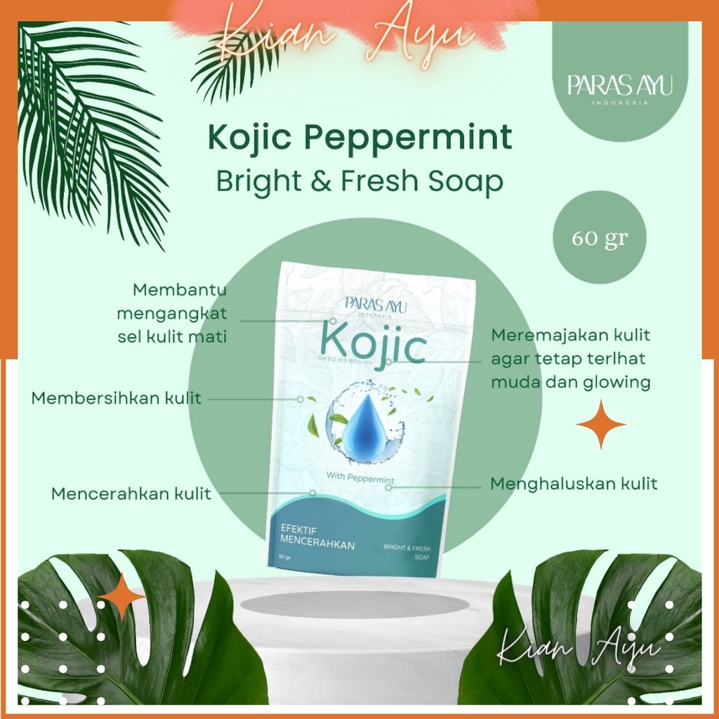 Jual KianAyu* Kojic BPOM Sabun Pencerah Wajah Bright & Fresh Soap With ...