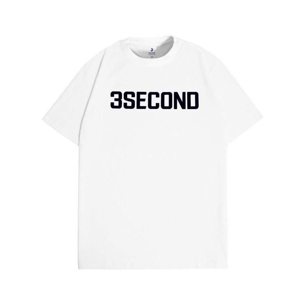 Jual 3Second Kaos Pria Lengan Pendek Katun Script Logo C100124 | Shopee Indonesia