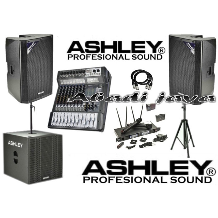 Jual paket sound system ashley act600pro subwoofer ashley zoom 115 act ...