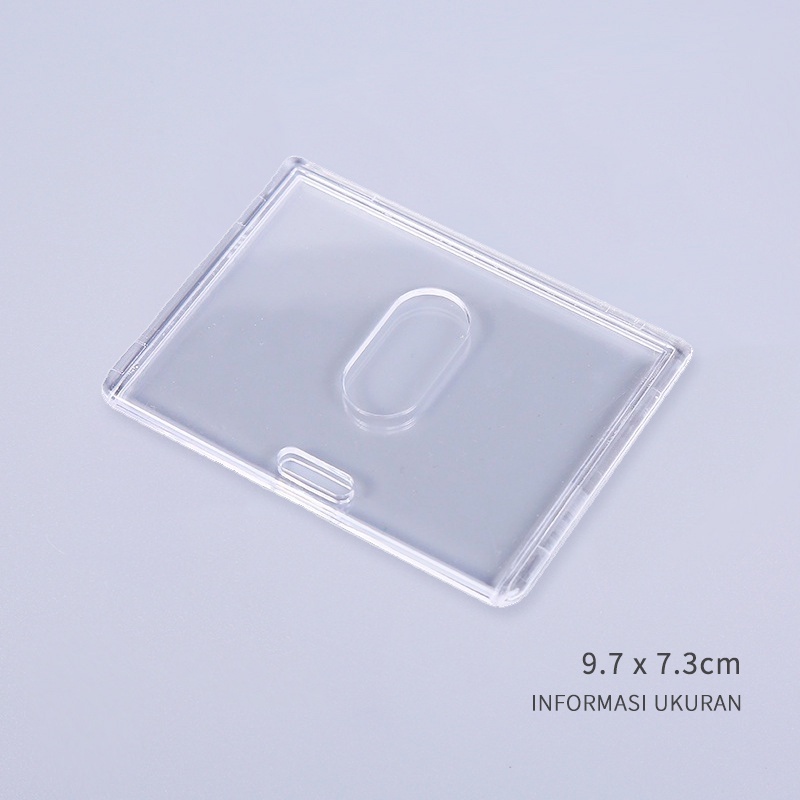 Jual Holder Id Card Acrylic Id Card 2 sisi Tempat Kartu Id Card Member ...
