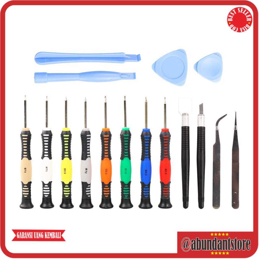 Jual POWER Obeng Reparasi Smartphone Precision Screwdriver Tool Set 16 ...