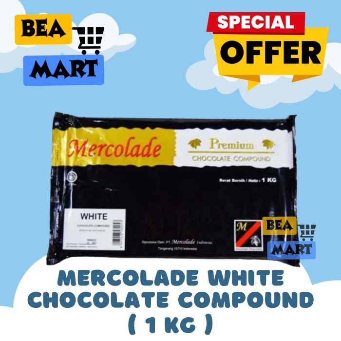 Jual Mercolade White Chocolate Compound 170gr 1kg | Repack Coklat Putih ...